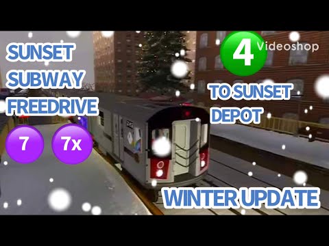 ROBLOX: SUNSET SUBWAY FREEDRIVE 4 TRAIN TO SUNSET DEPOT FULL EXPRESS ...