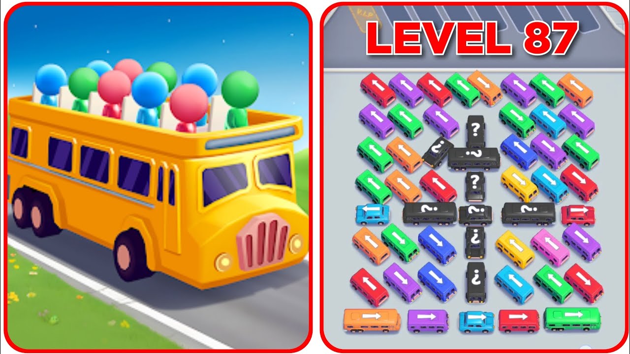 Bus Out Level 87 Game Walkthrough || Bus Out - Bus Jam Puzzle Game ...