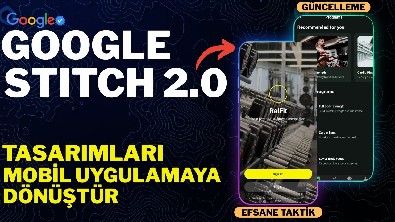 GOOGLE STITCH 2.0: Tasarımları MOBİL UYGULAMAYA Dönüştür! & Saatlerce ...