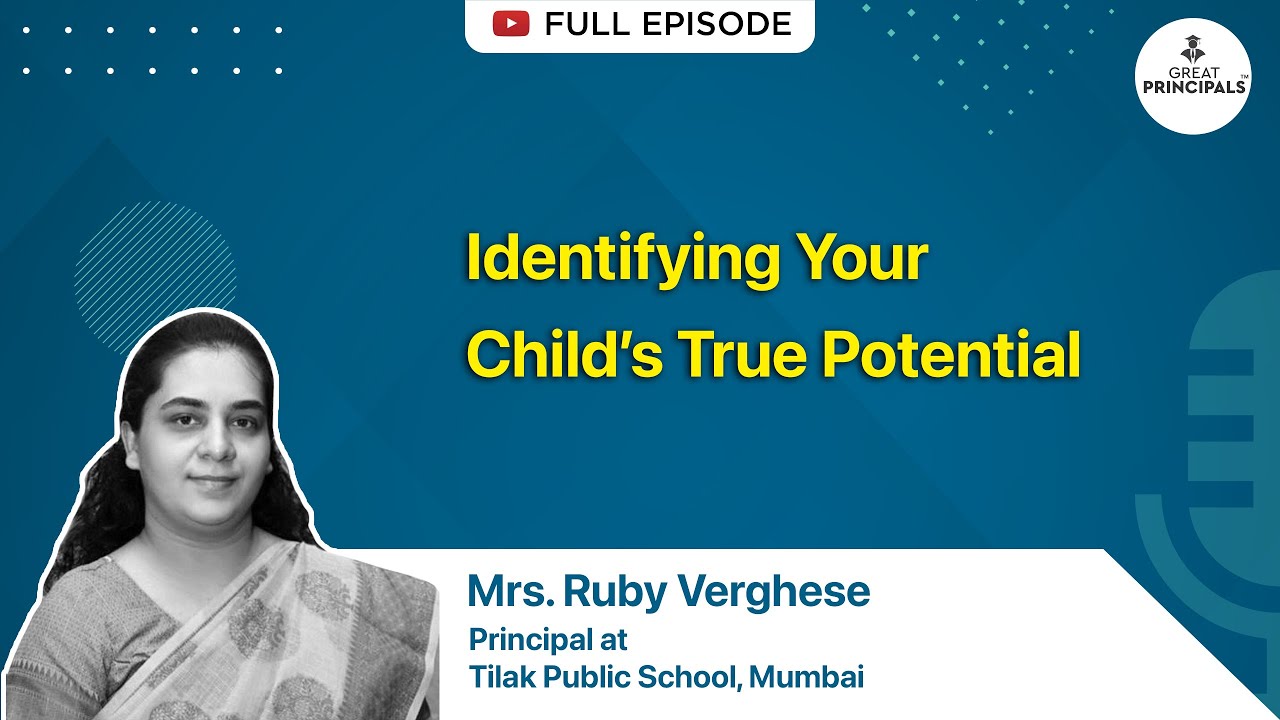 Great Principals | Talkshow | Mrs. Ruby Verghese | Tilak Public School | Mumbai - YouTube
