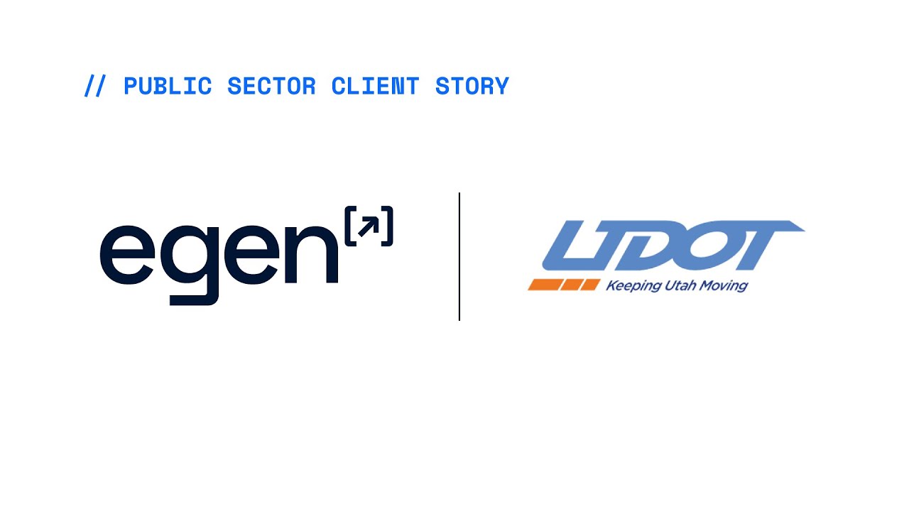 Egen and Utah Department of Transportation modernize contractor ...