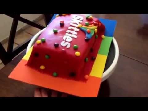 Pastel de skittles - YouTube