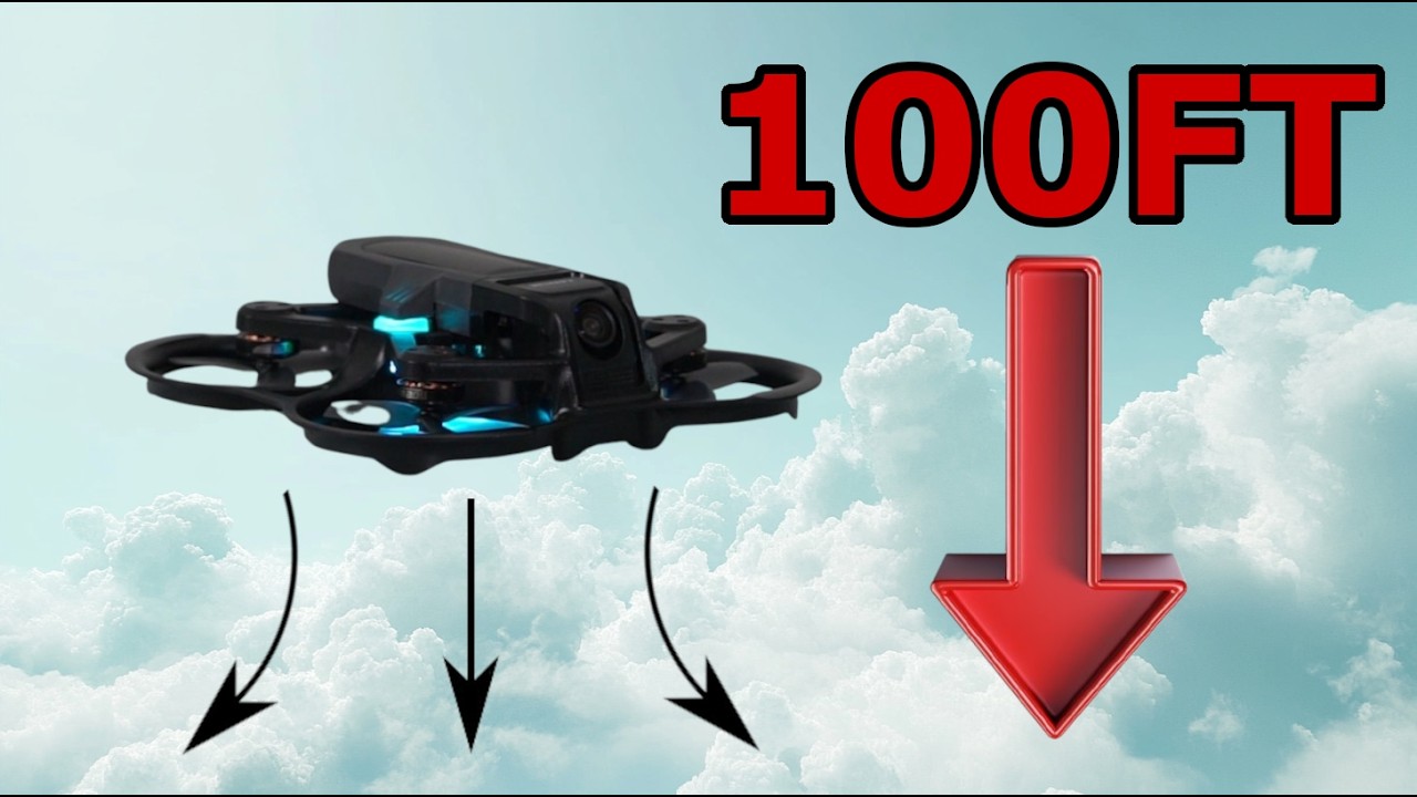 I dropped this drone from 100ft in the air (The best beginner FPV drone ...