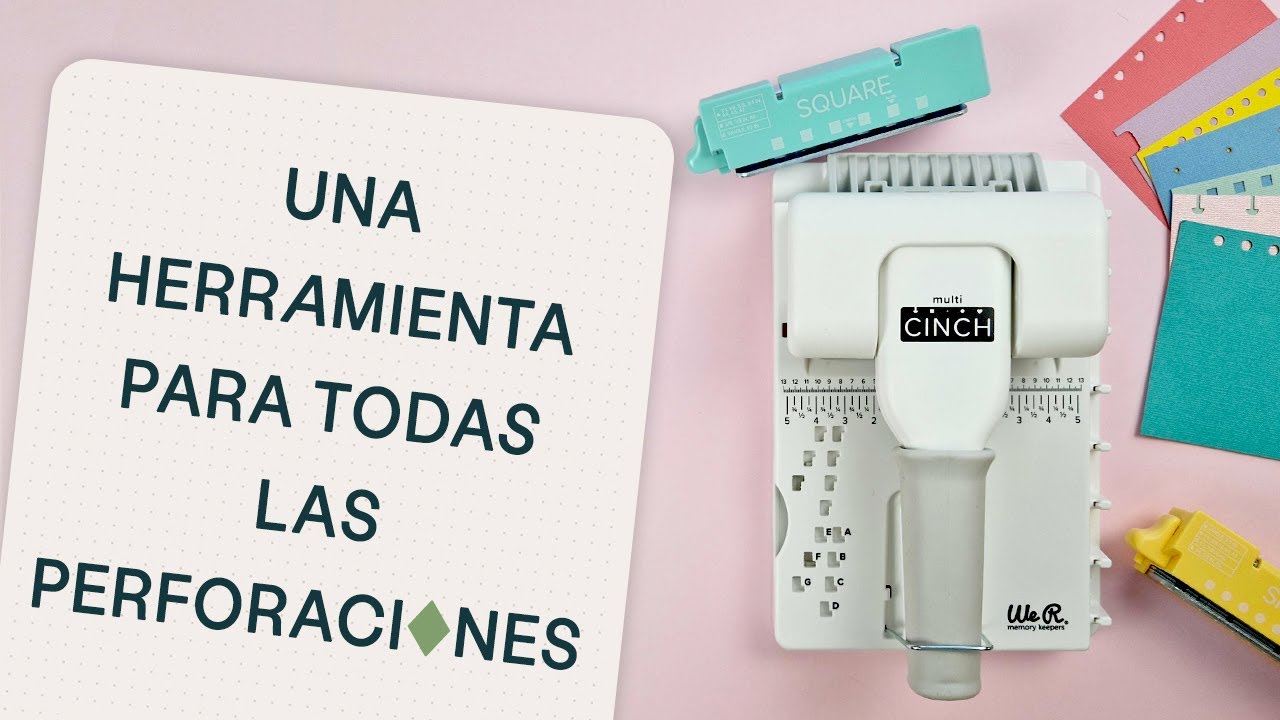 Cómo usar la Multi Cinch de We R - Mi Tienda de Arte - YouTube