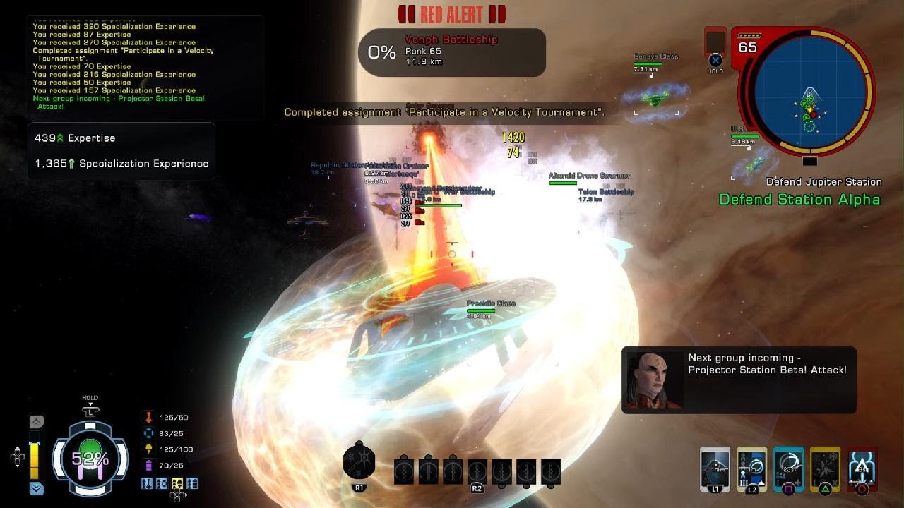 Star Trek Online Aragorn piloting Anduril II Light Cruiser - YouTube