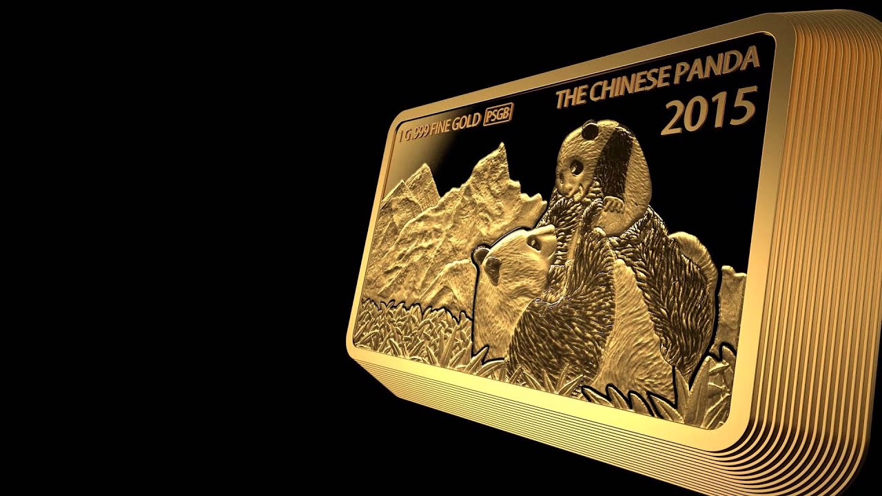 Fiji CHINESE PANDA The largest 1g Coin Bars $25 Premium Size 5 Gold ...