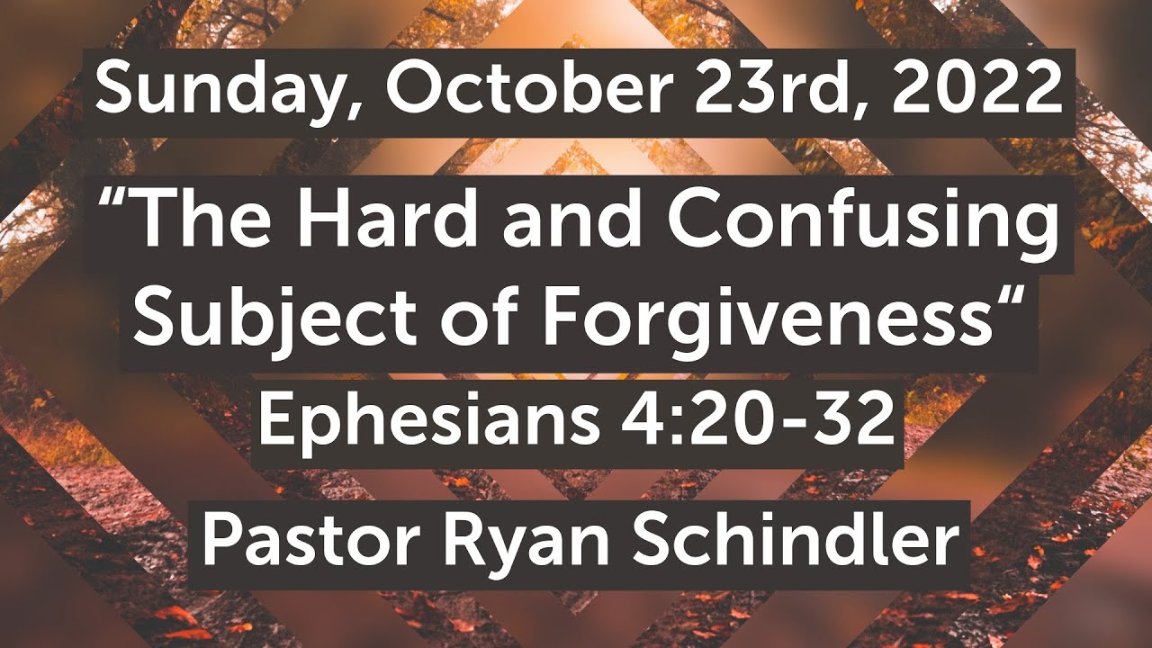 2022-10-23 Ryan Schindler "The Hard and Confusing Subject of ...