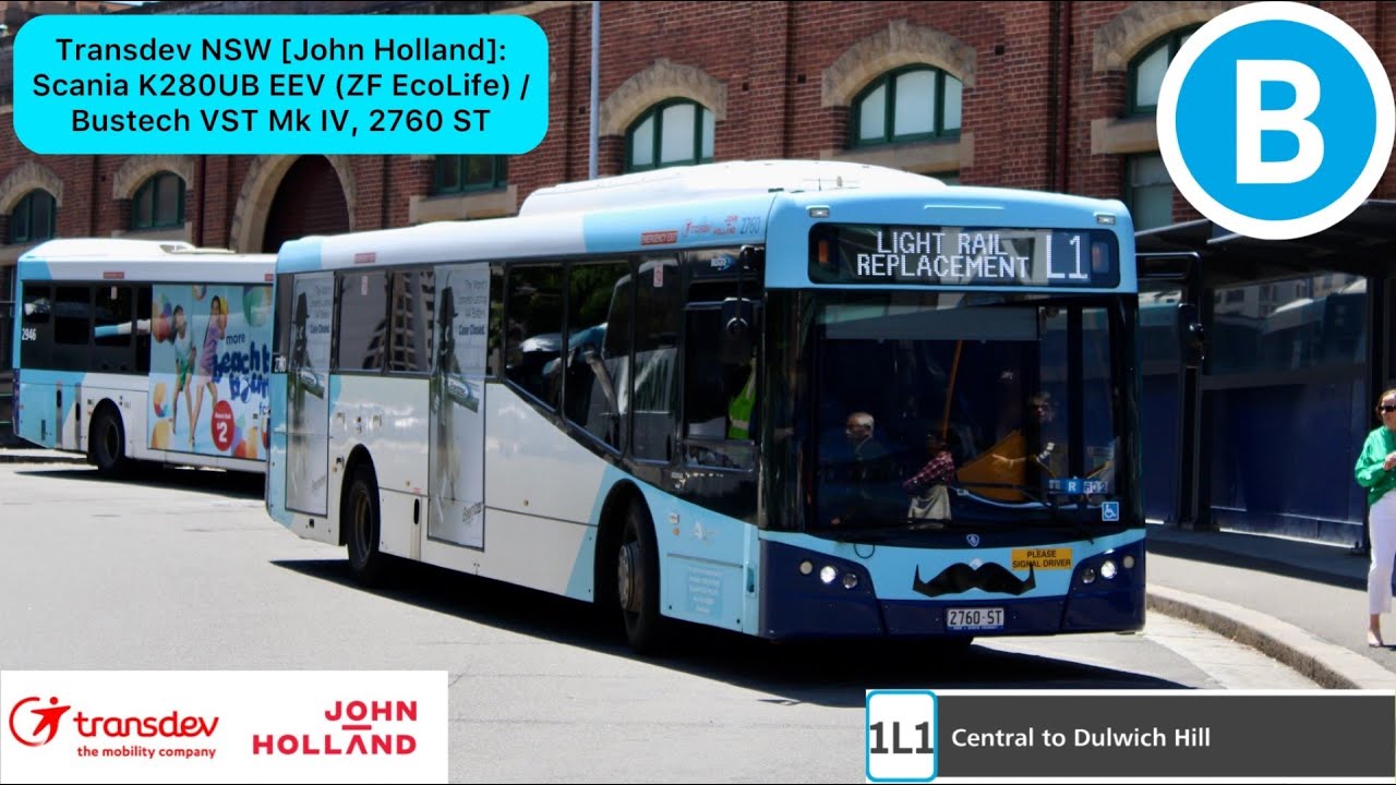 Transdev NSW [John Holland]: Scania K280UB EEV (ZF EcoLife) / Bustech ...
