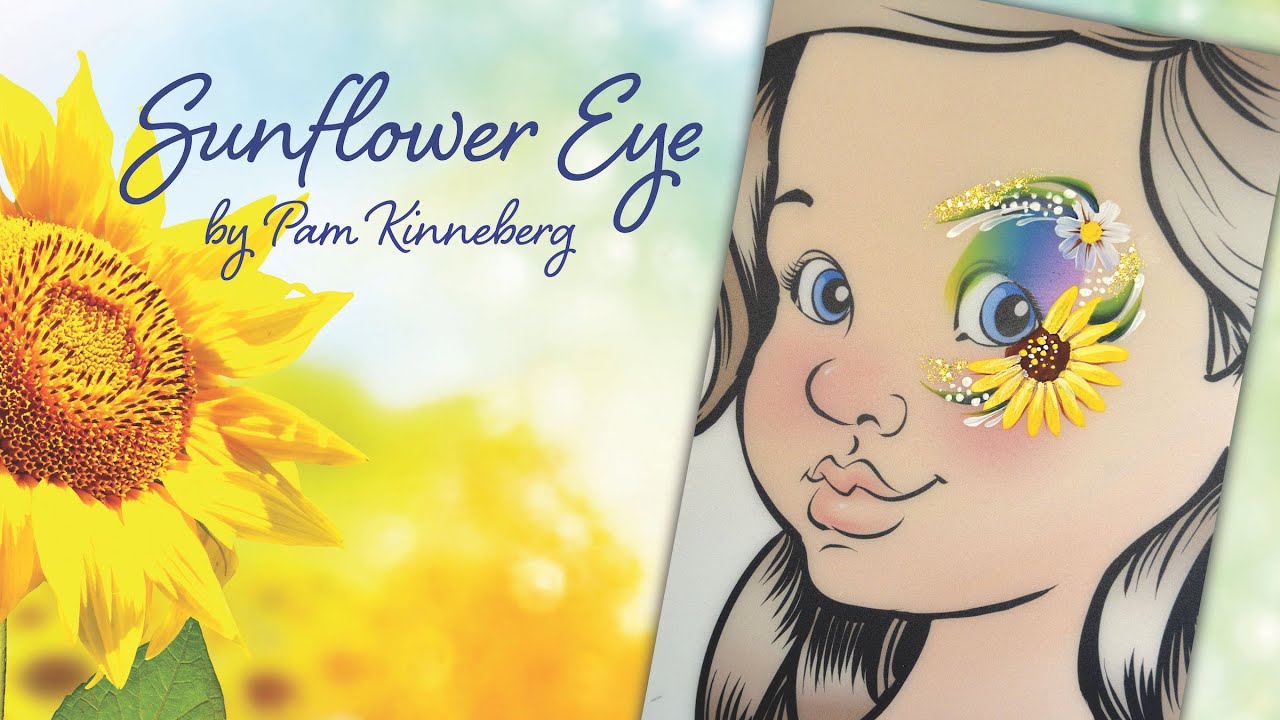 Sunflower Face Painting