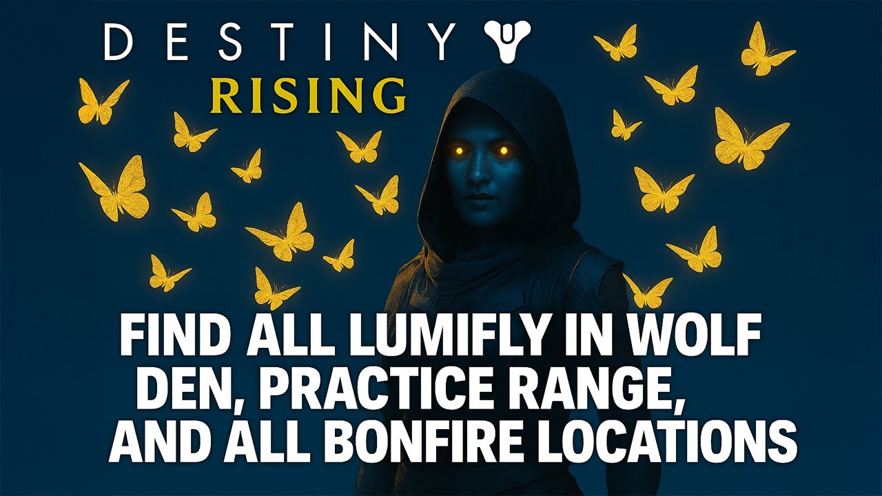 Destiny Rising - All Lumifly in Wolf Den, Practice Range, and all ...