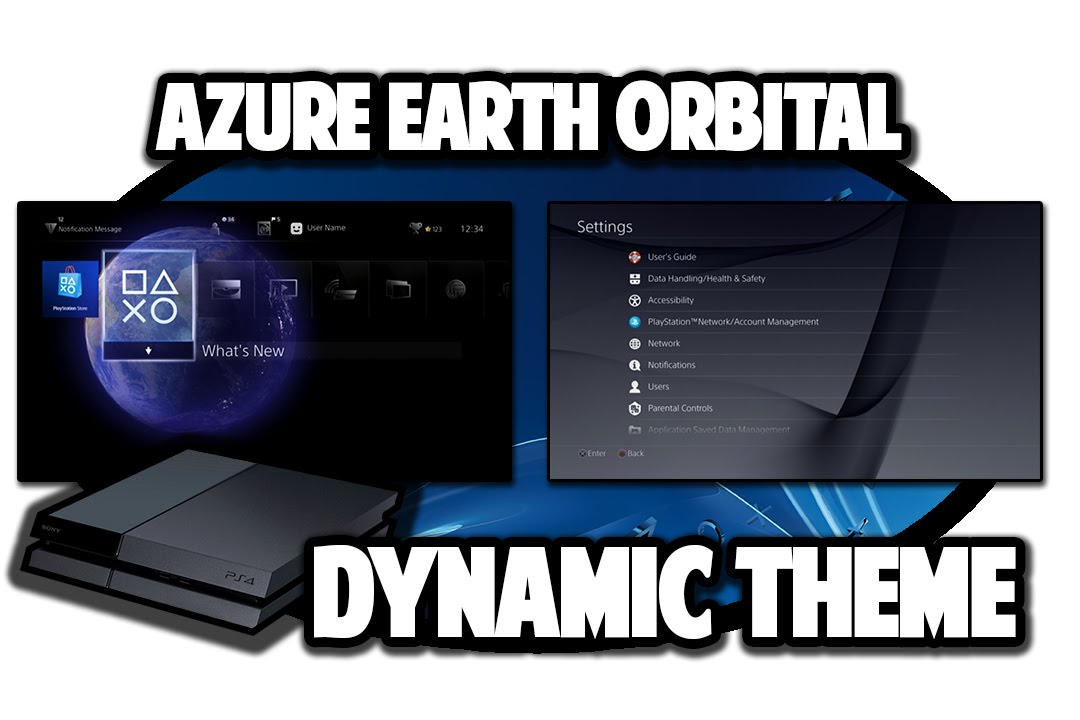 [PS4 THEMES] Azure Earth Orbital Dynamic Theme Video in 60FPS - YouTube