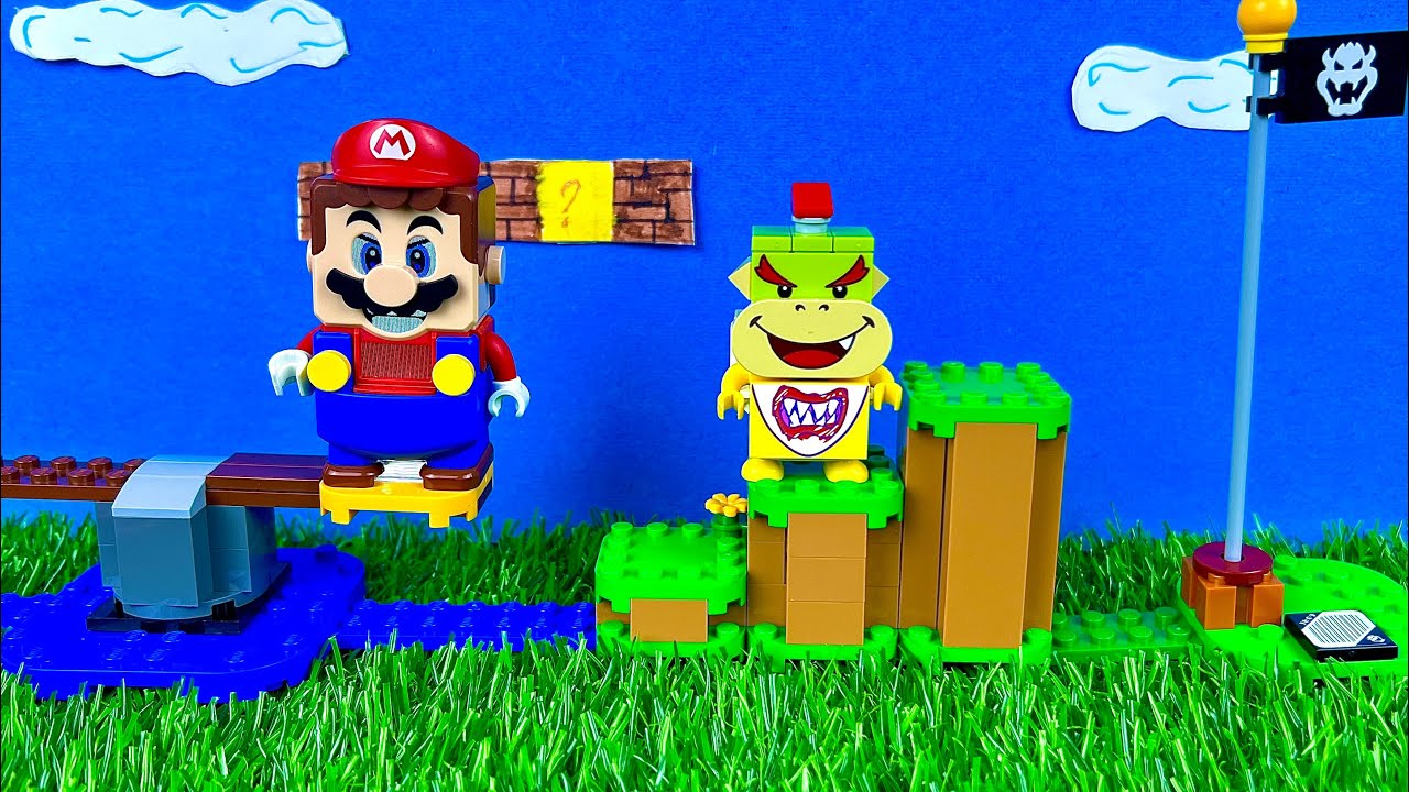 LEGO Super Mario Dinosaur And Minecraft Plot Gaming Level 1 - YouTube