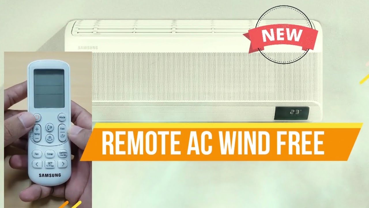 Cara menggunakan remote AC wind Free Samsung - YouTube