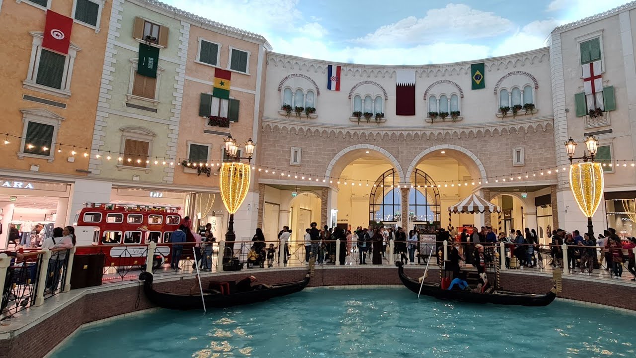Gondolania at Villaggio Mall Qatar, Venetian Gondola Ride, Ice Rink ...