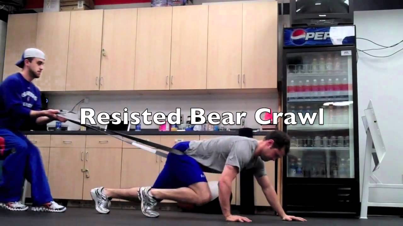 Resisted Bear Crawl - YouTube