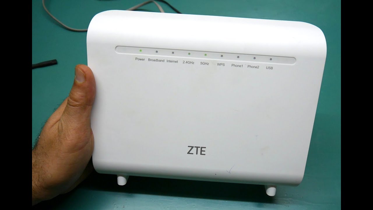 ضبط اعدادات رتور ZTE H288Aعلى اتصالات المغرب - YouTube