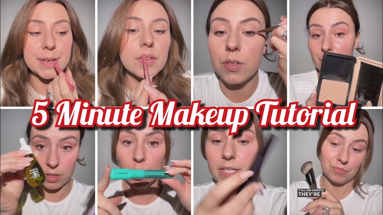 Quick 5 Minute Makeup Tutorial For Beginners - YouTube