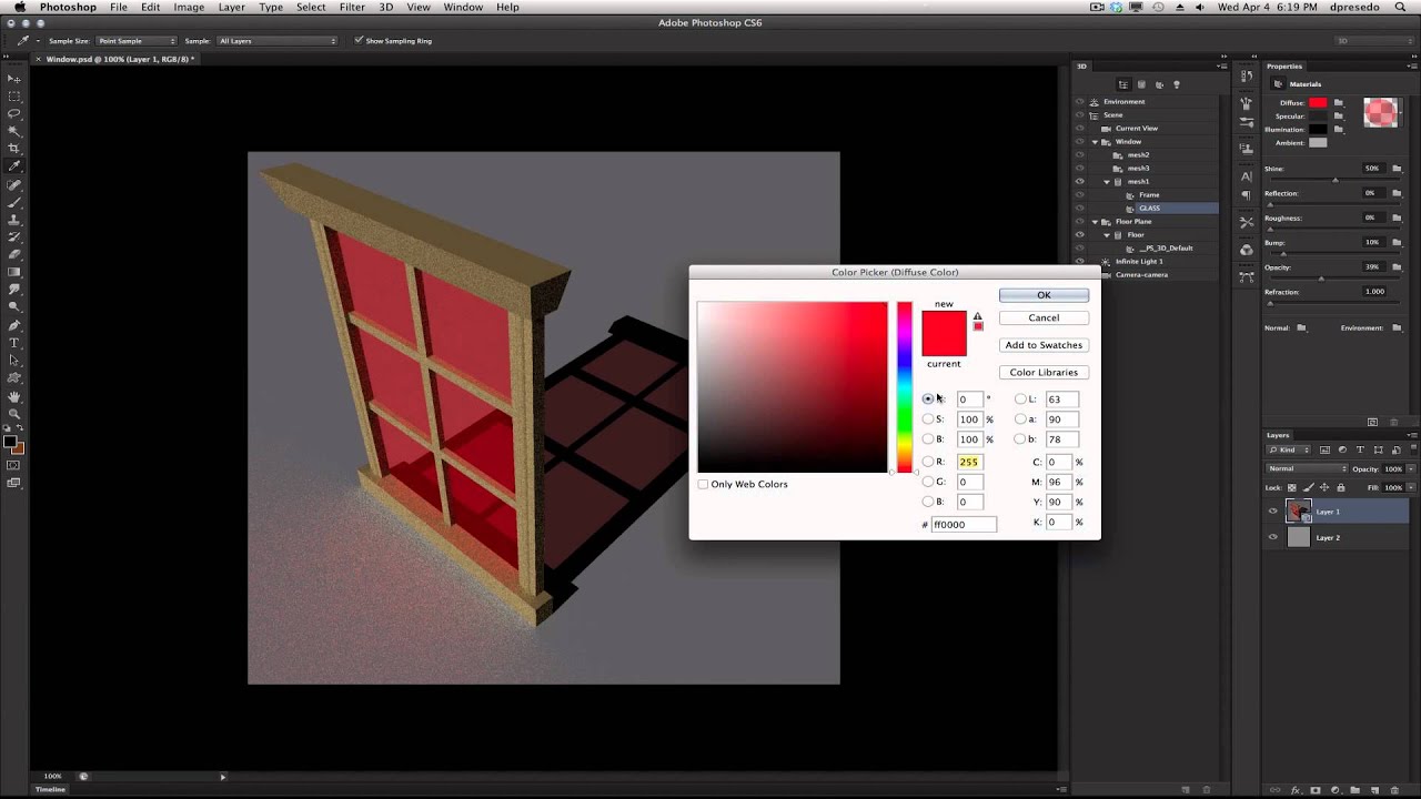 Window in Photoshop Cs6 - YouTube