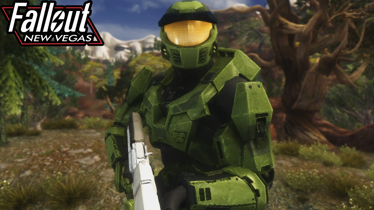 You Can Meet The Master Chief From Halo 3 in Fallout New Vegas - YouTube