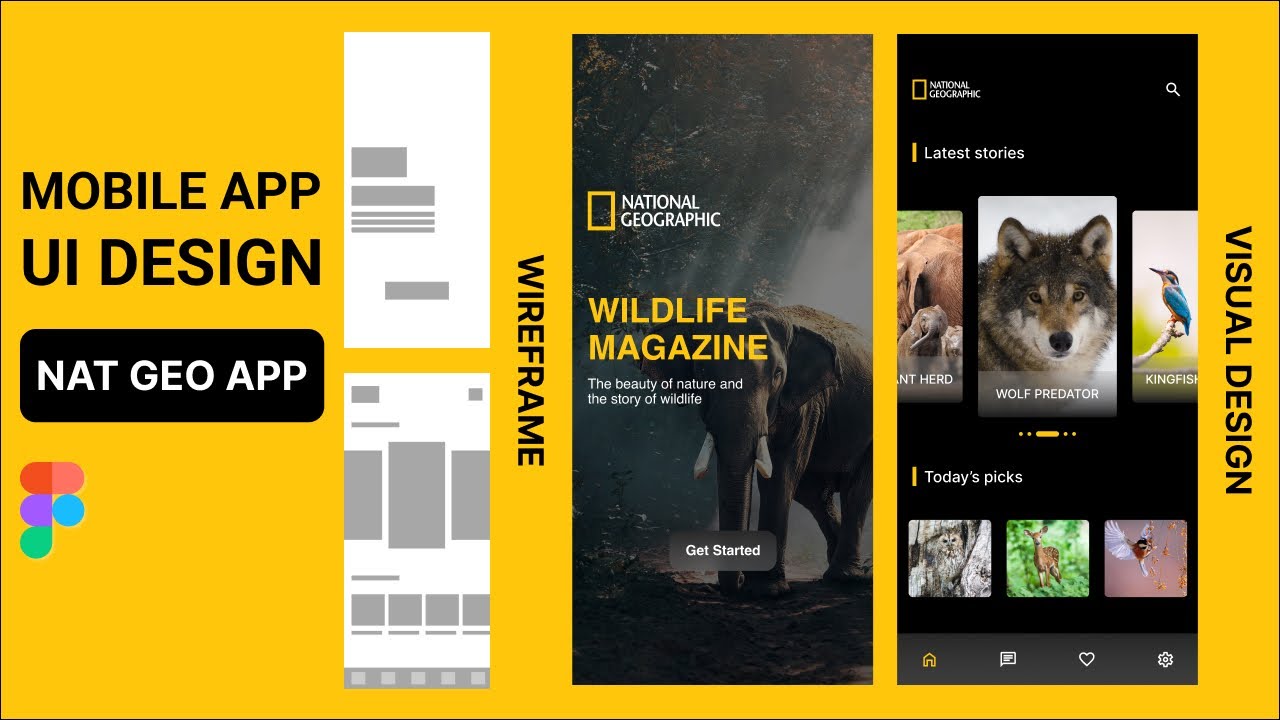 UI Design for NAT GEO APP | Mobile app design in Figma | APP Design ...