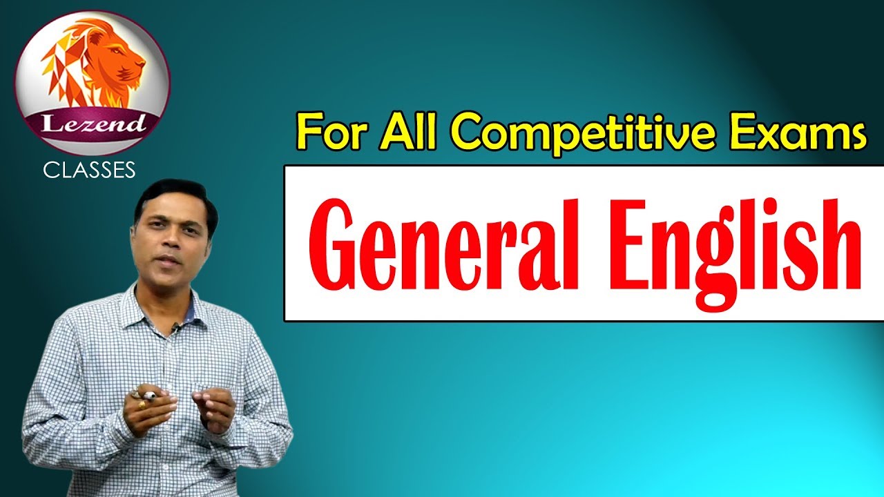 GENERAL ENGLISH For All Competitive Exams In TS AP YouTube