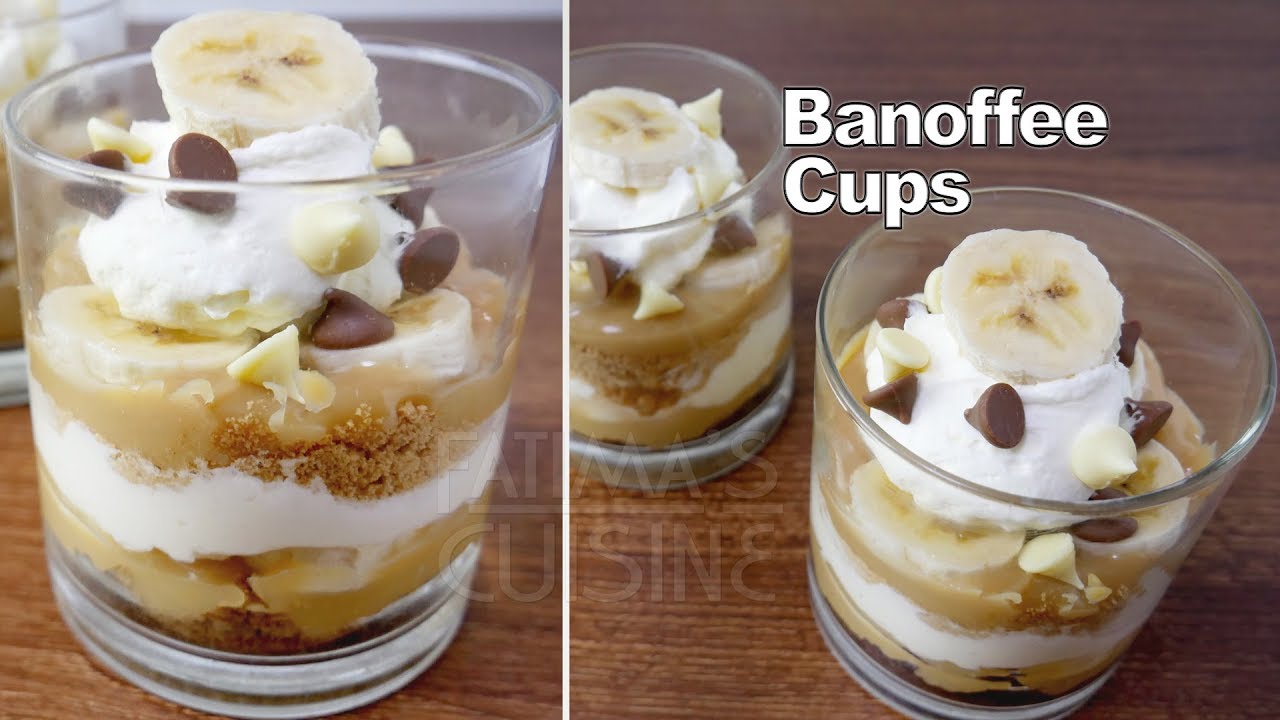 Banoffee Dessert Recipe | Banoffee Cups Recipe with Homemade Caramel | Easy Easter Dessert ...