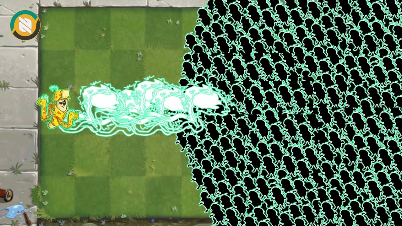 Pvz 2 Battlez - 3 Plants Max Level Power Up Vs 300 Red Queen Imp Zombie ...