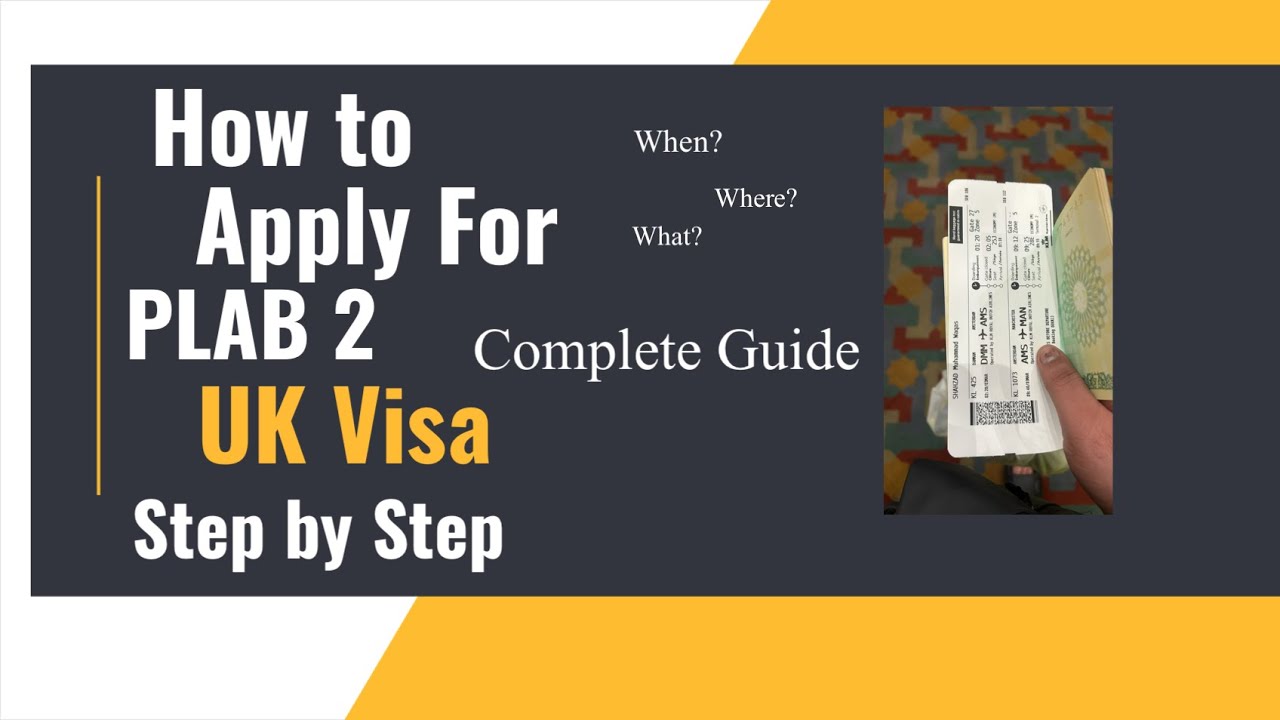 How To Apply For UK PLAB 2 Visa | Complete Guide Step by Step | Self or ...