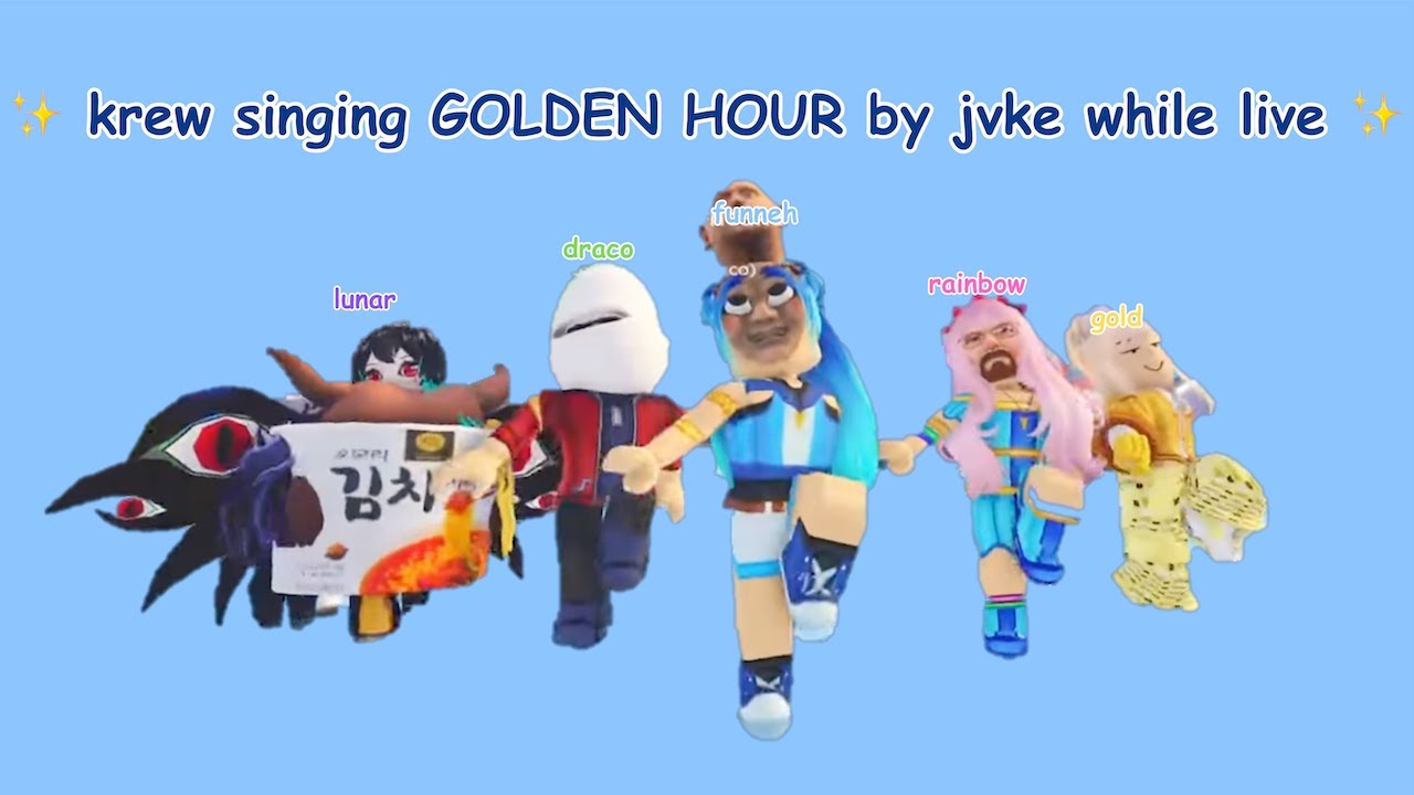 Krew singing Golden Hour by JVKE || KREW EDIT - YouTube
