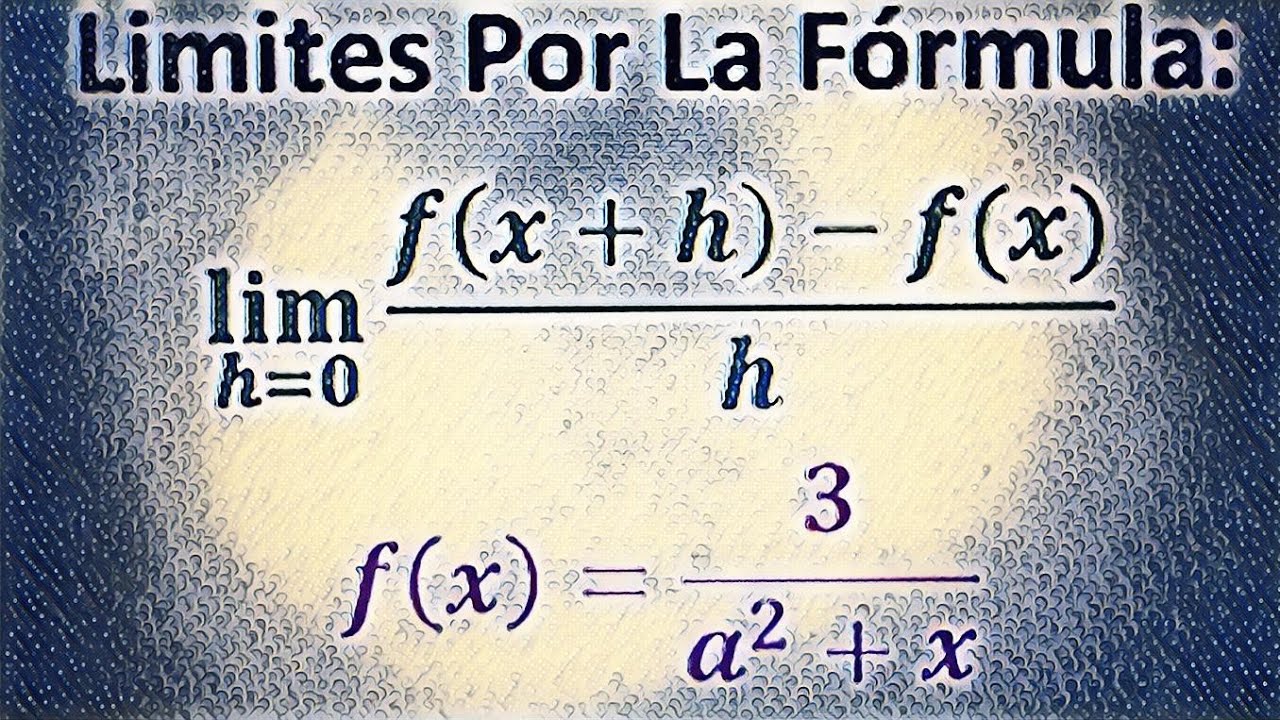 Solución De Límites Por Fórmula - YouTube