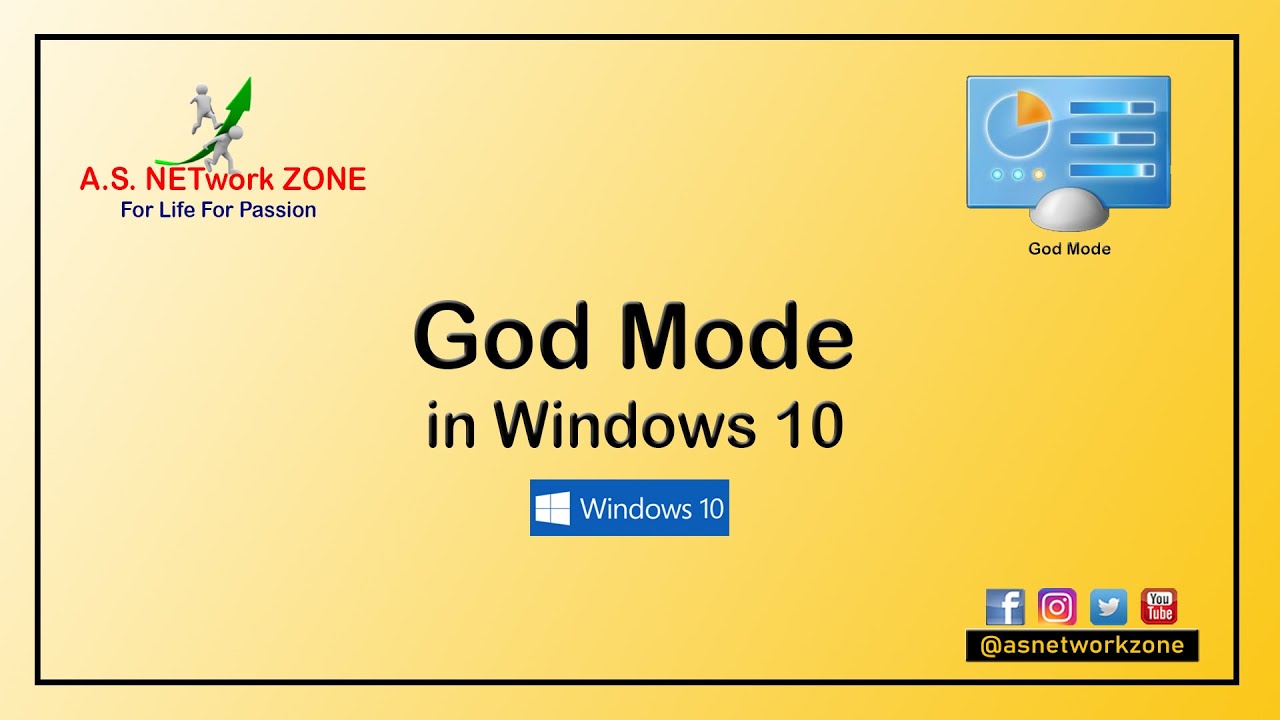 God Mode in Windows 10 - YouTube
