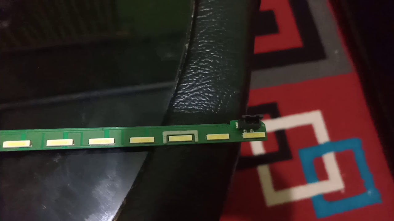 Bentuk atau fisik led strip led LG 43lf540 - YouTube