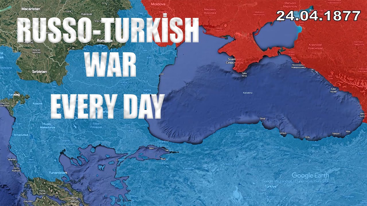 Russo-Turkish War (1877-1878) | Mapping All Days & Army Sizes - YouTube