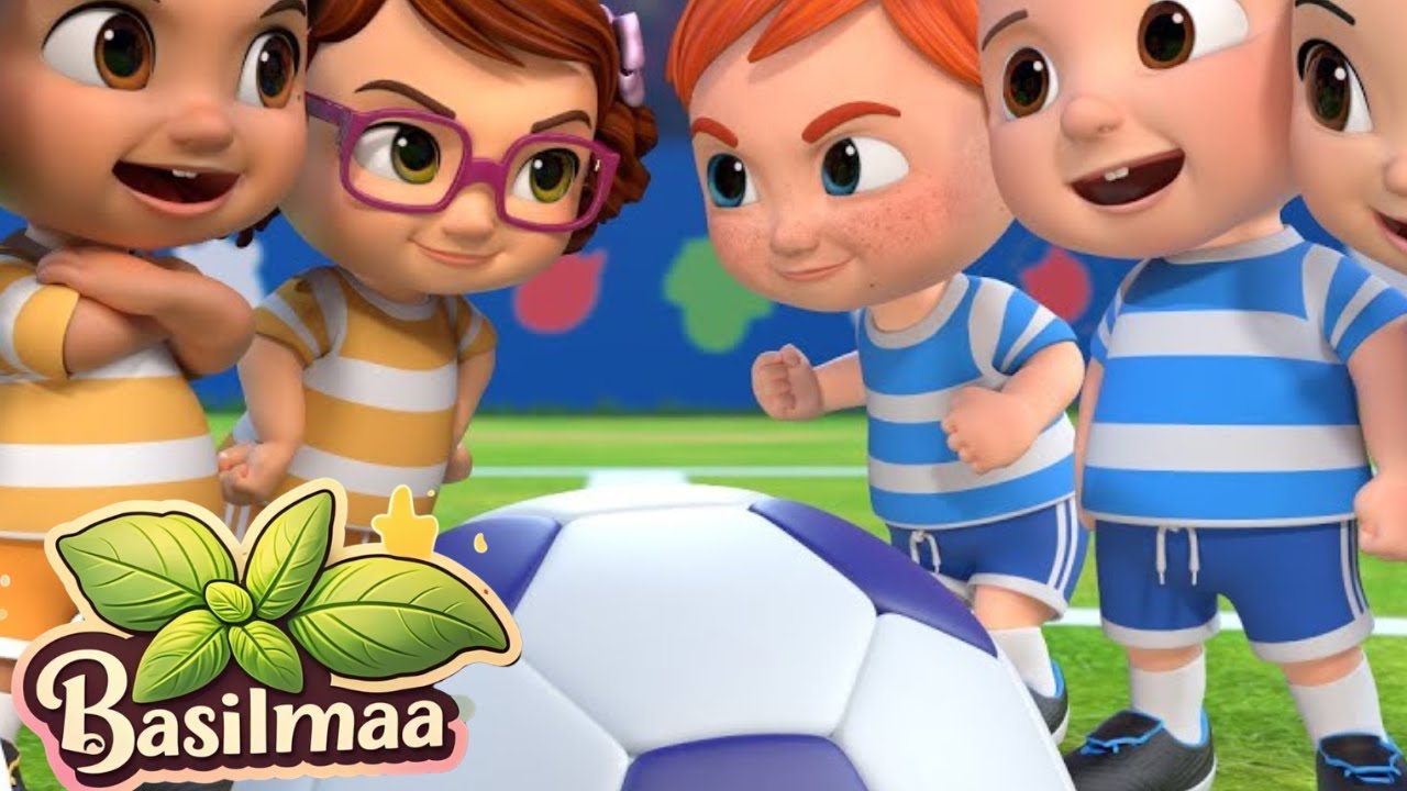 Soccer Song - Football Fun Song | Basilmaa Nursery Rhymes & Kids Songs ...