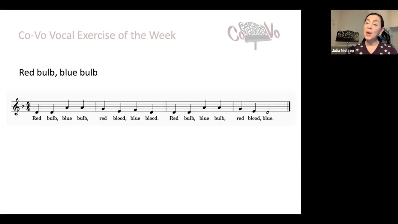 Co-Vo Vocal Exercise of the Week #13 | Red Bulb, Blue Bulb | Nov. 26 ...