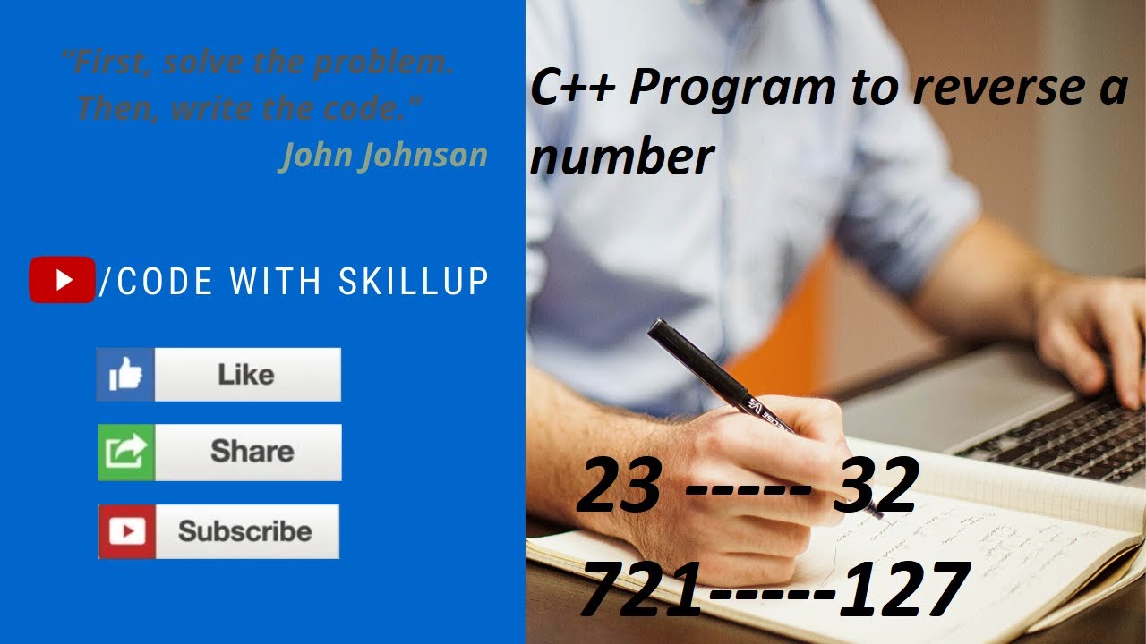 C++ program to reverse a number - YouTube