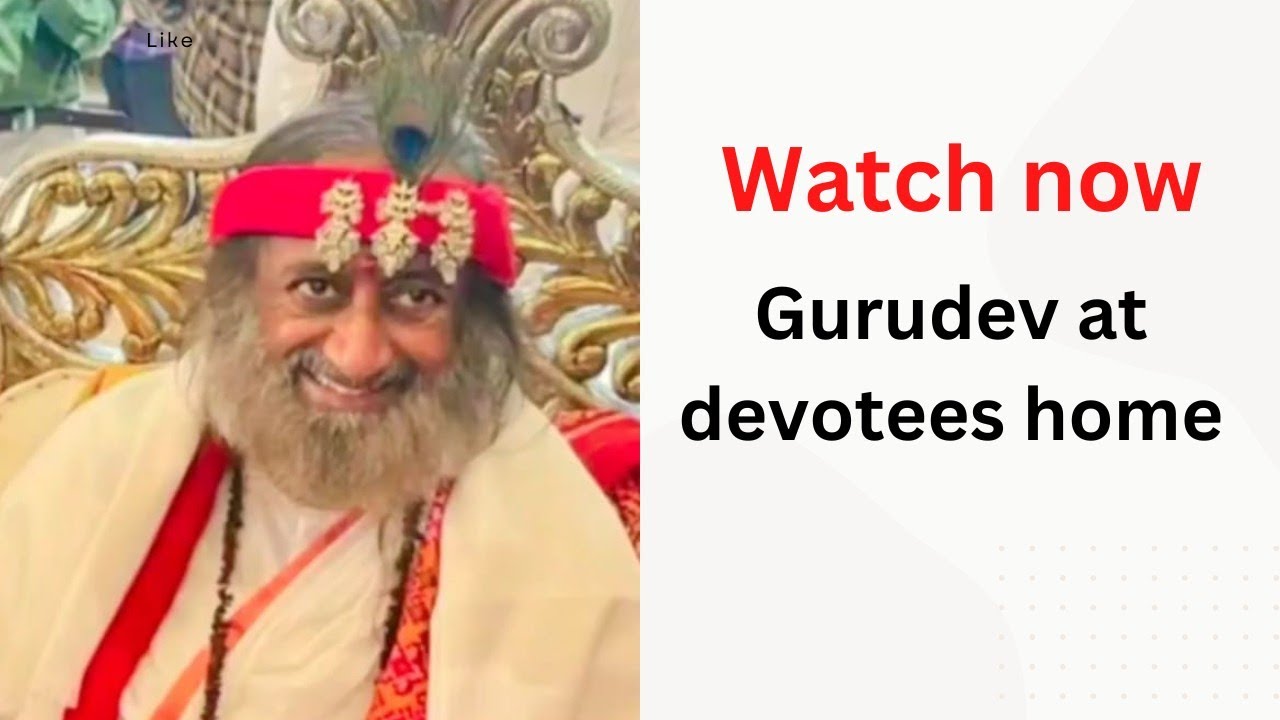 Beautiful welcome to Gurudev now @gurudev ji at devotees home. - YouTube