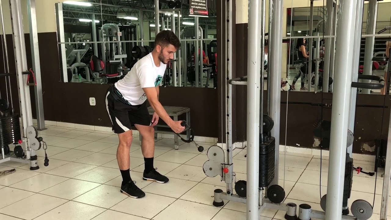 DORSAL - Remada Curvada Unilateral Cross - YouTube