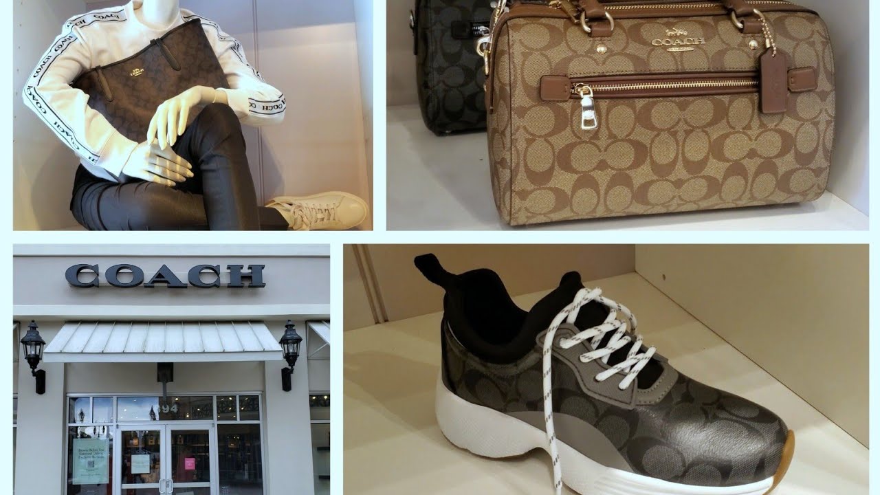 COACH OUTLET STORE / SHOES HANDBAGS WALLETS AND MORE / BIG SALE - YouTube