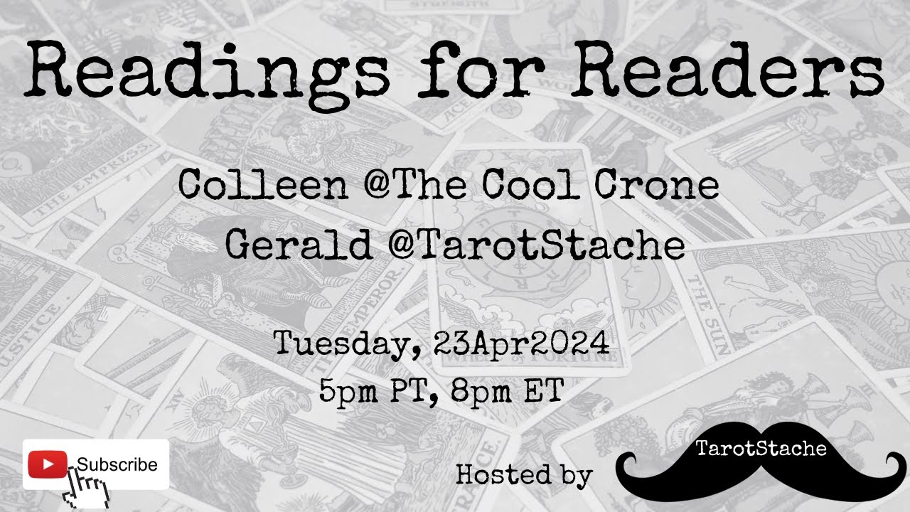 Readings for Readers with The Cool Crone & TarotStache - YouTube