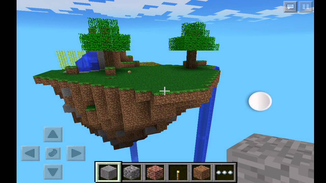 Mapa - Islas en el Cielo- sky island - Minecraft Pocket Edition - YouTube