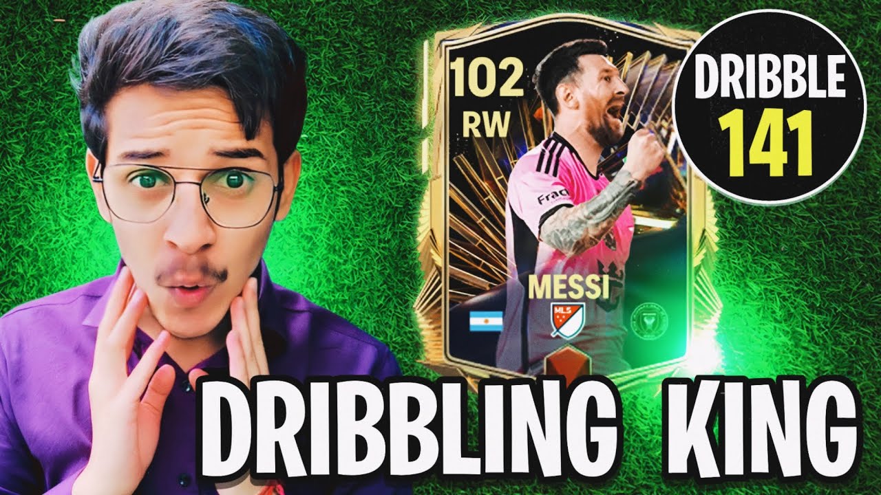 DRIBBLING CHALLENGE WITH 102 OVR TOTS MESSI IN FC MOBILE - YouTube