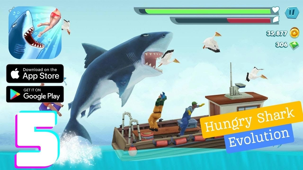 Hungry Shark Evolution Game Gameplay Walkthrough - Part 5 (iOS, Android ...