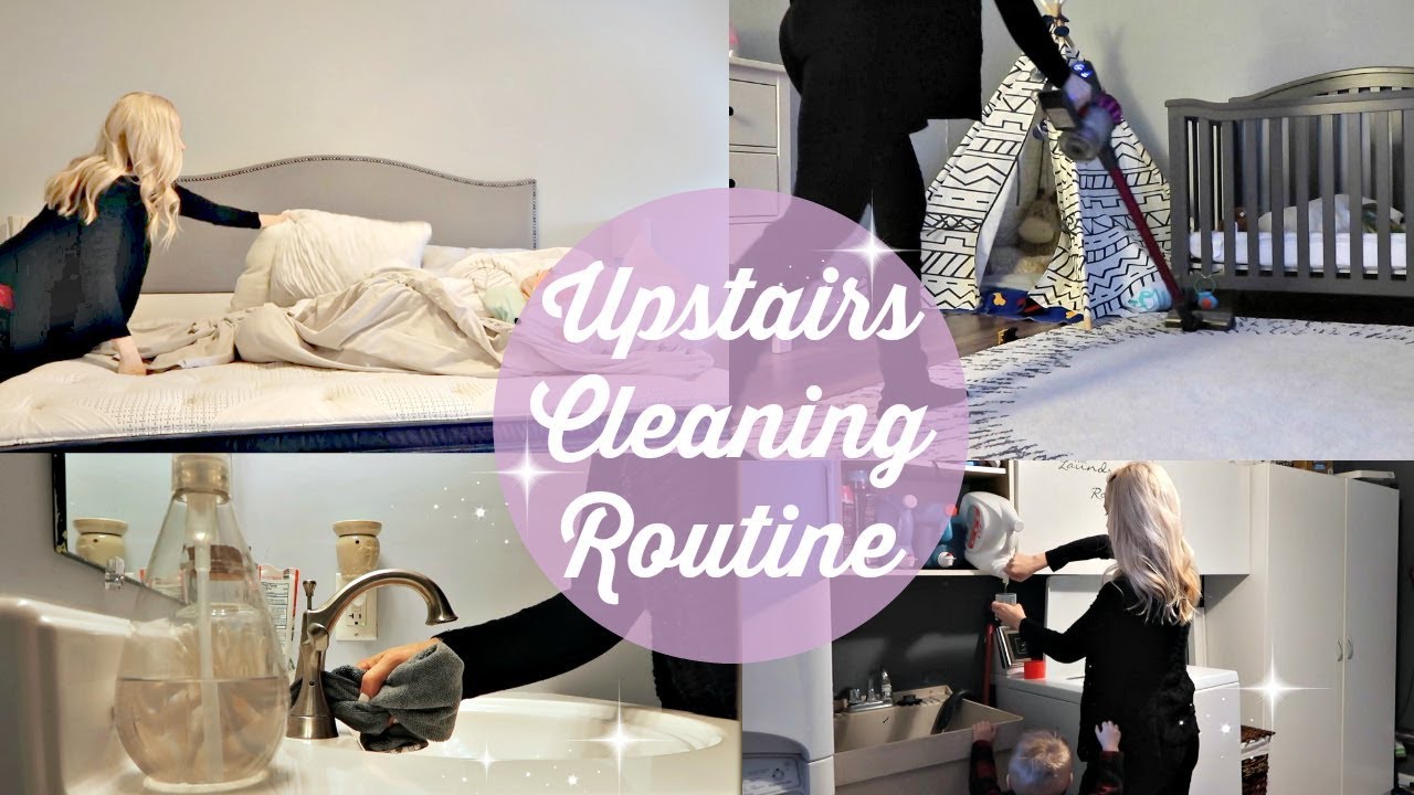 CLEAN WITH ME 2018 //UPSTAIRS CLEANING ROUTINE // CLEANING MOTIVATION ...