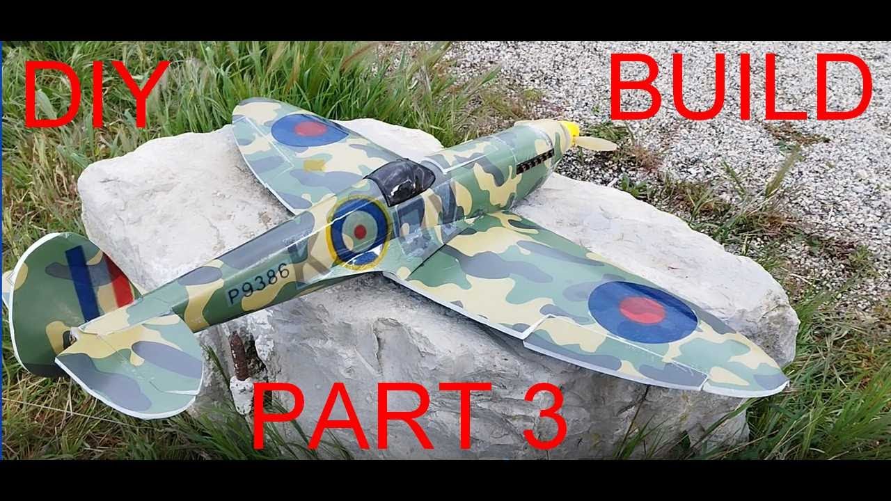 Comment fabriquer un Spitfire RC soi même construction maison Dépron ...