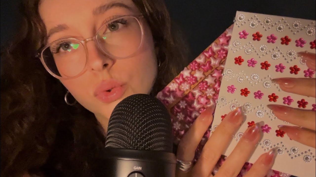 ASMR tapping and scratching with clicky whispers (trigger boards, pearl soup) - YouTube