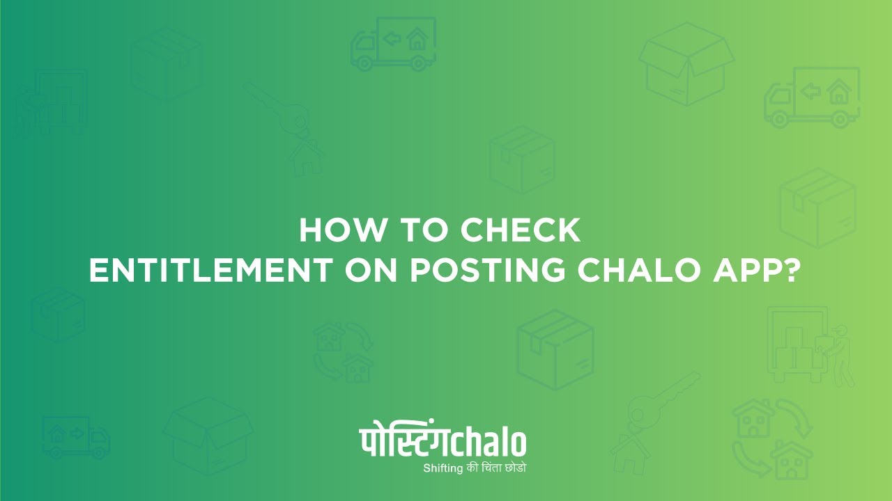 How To Check Entitlement On PostingChalo App - YouTube