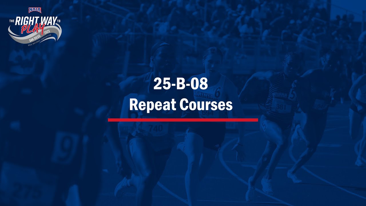 25-B-08: Repeat Courses - YouTube