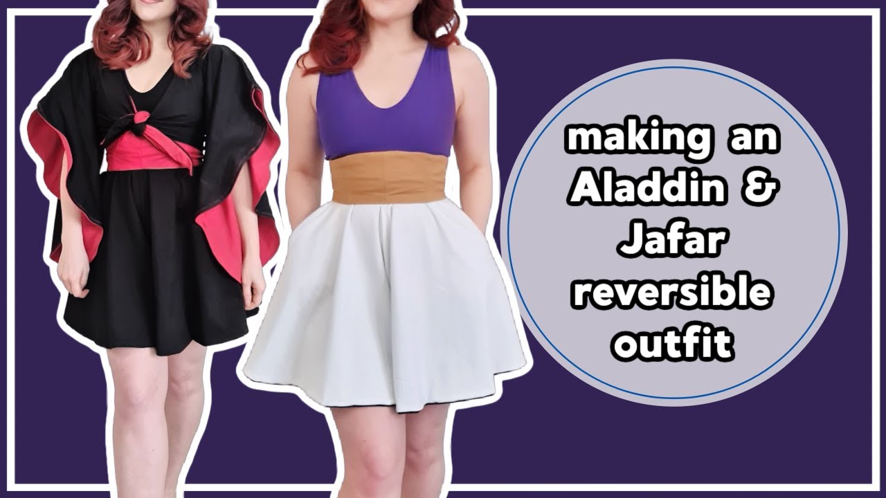 Making Reversible Aladdin & Jafar Inspired Outfit | Beginner Friendly ...
