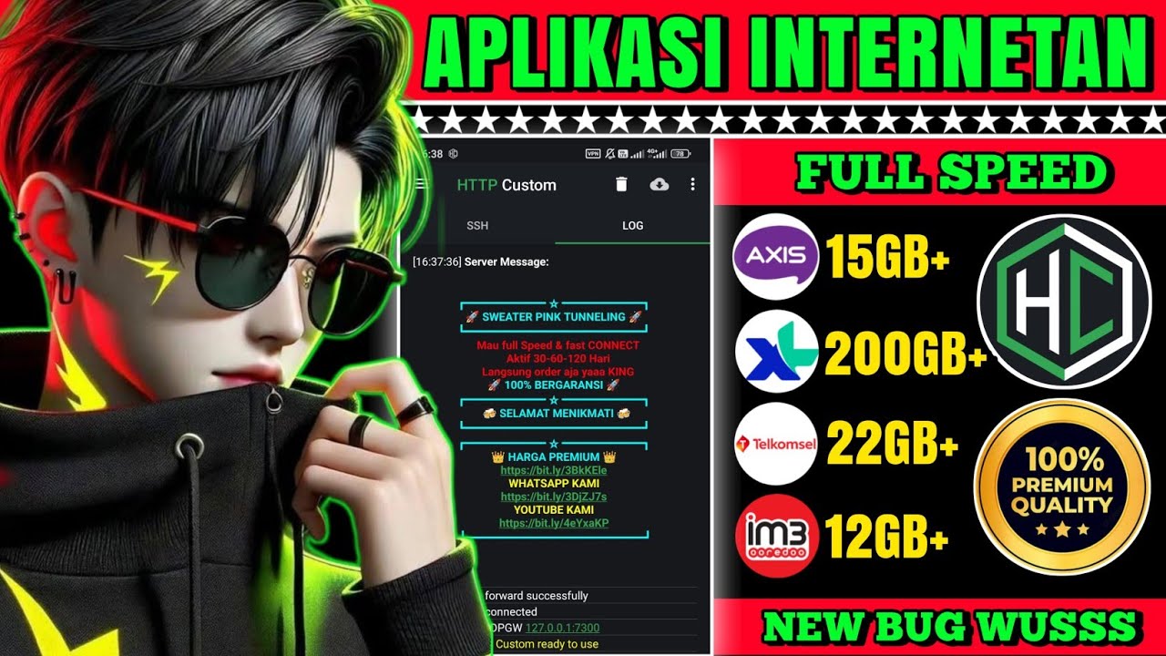 UPDATE 😱 CONFIG HC TERBARU | AXIS | XL | TELKOMSEL | BYU | INDOSAT 03-02-2025 - YouTube